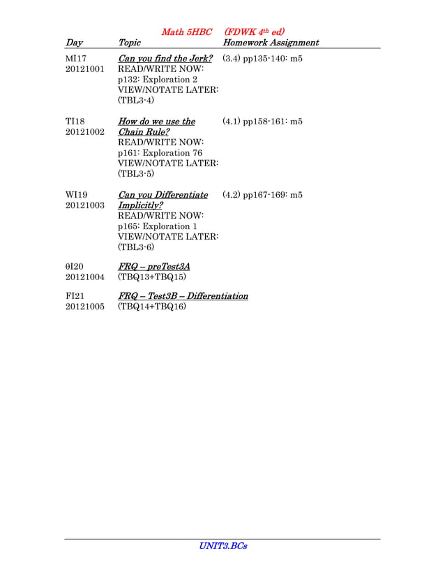 5HBC2012 Unit 3 Assignments! | PDF