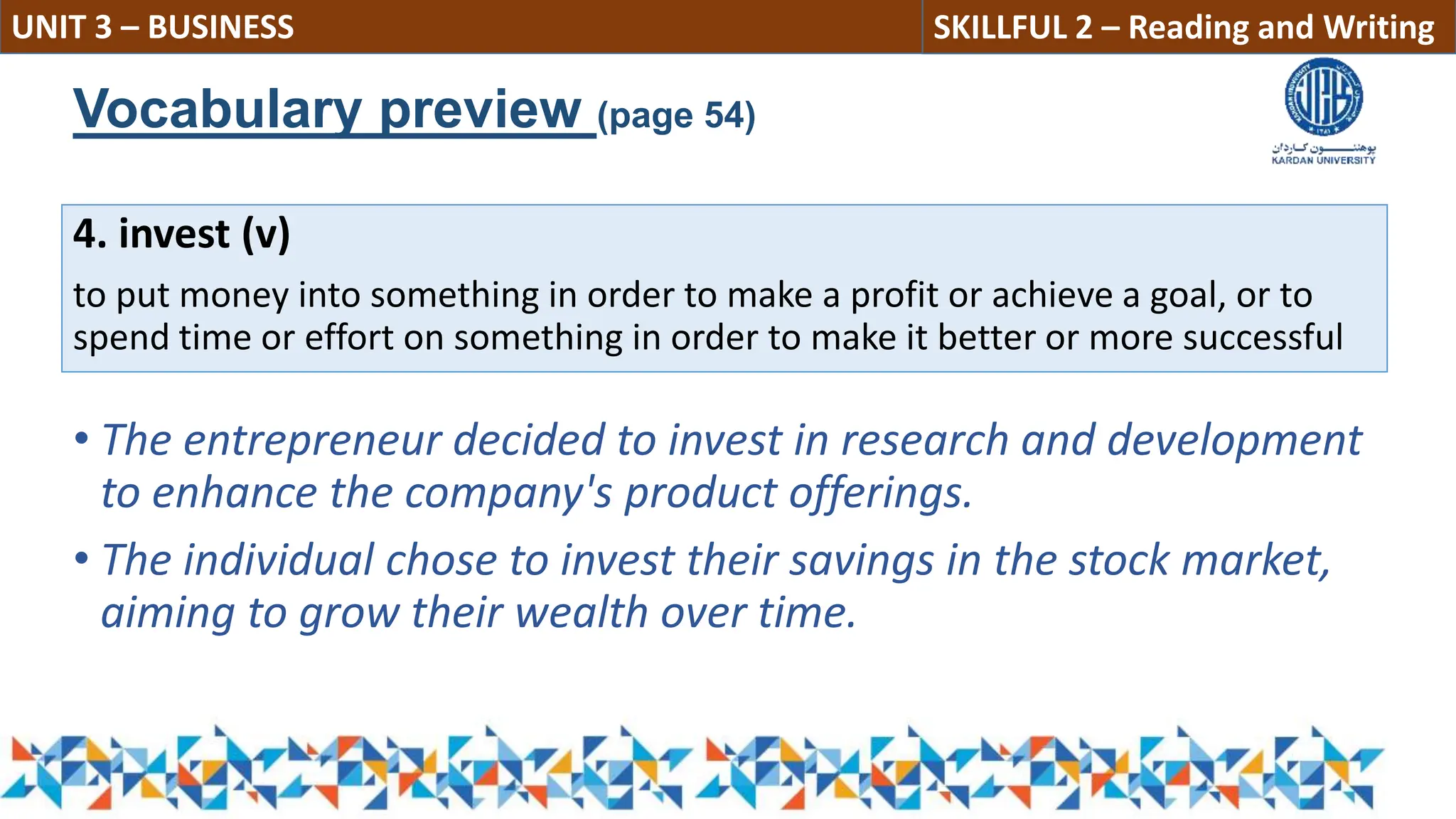 Unit 3 - Business, Skillful book 2 unit 3.pptx
