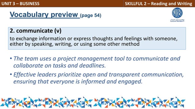 Unit 3 - Business, Skillful book 2 unit 3.pptx | Advertising Industry | Industries