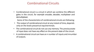 Unit 3 combinational circuits | PPTX