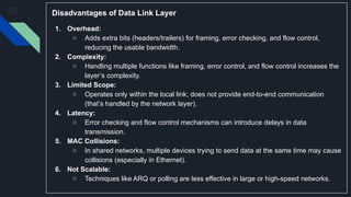 Unit 3 - Computer networks MAC Layer Logical Link | PPTX