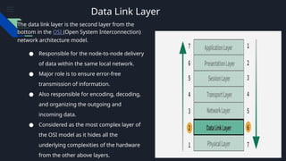 Unit 3 - Computer networks MAC Layer Logical Link | PPTX