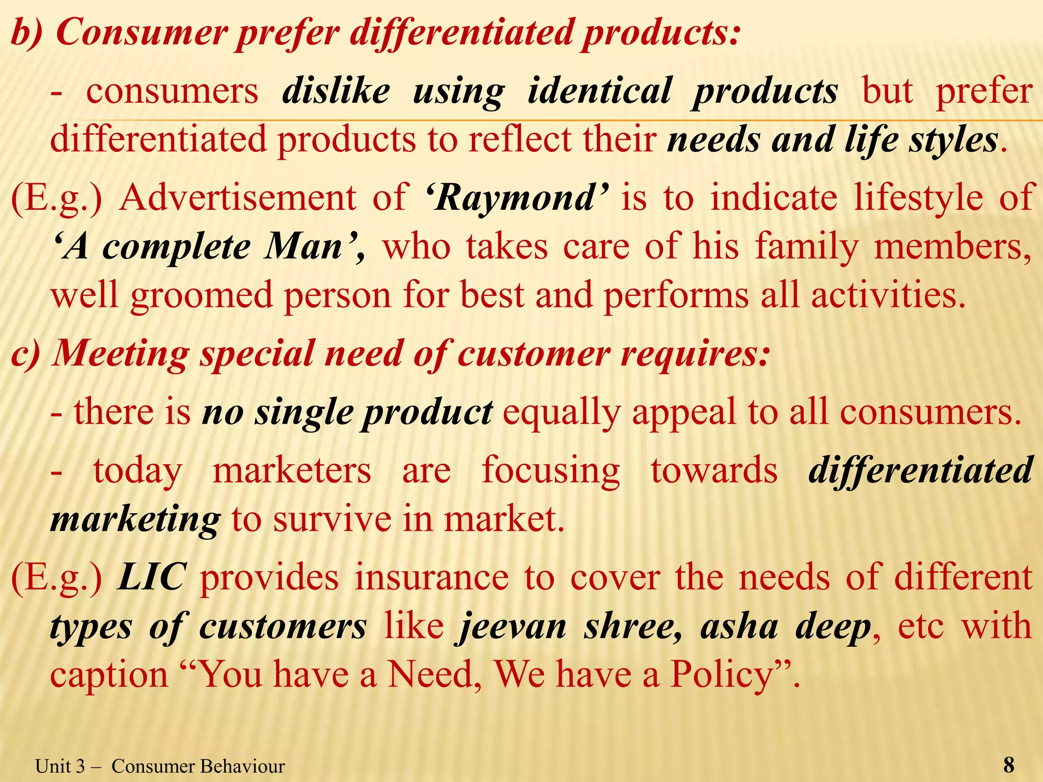 Unit 3 consumer behaviour | PPT