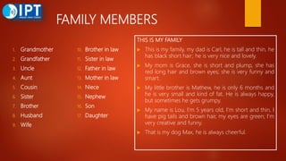 Unit 3 describing people | PPTX