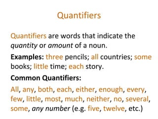 Unit 3 determiners | PPT