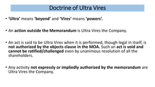 CLSP - Unit 3 - Documents of a Company | PPTX