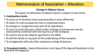 CLSP - Unit 3 - Documents of a Company | PPTX