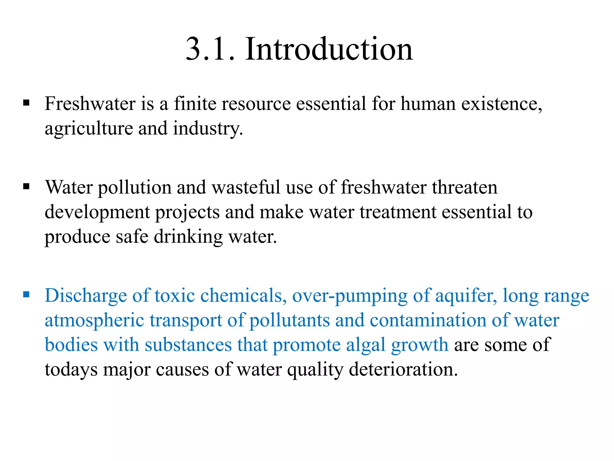 Drinking water and wastewater monitoring | PPTX
