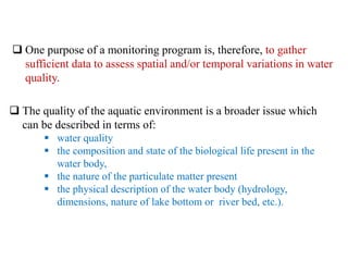 Drinking water and wastewater monitoring | PPTX
