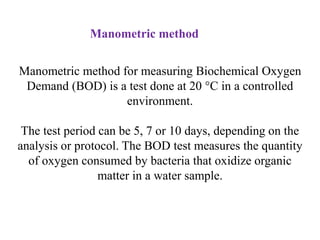 Drinking water and wastewater monitoring | PPTX
