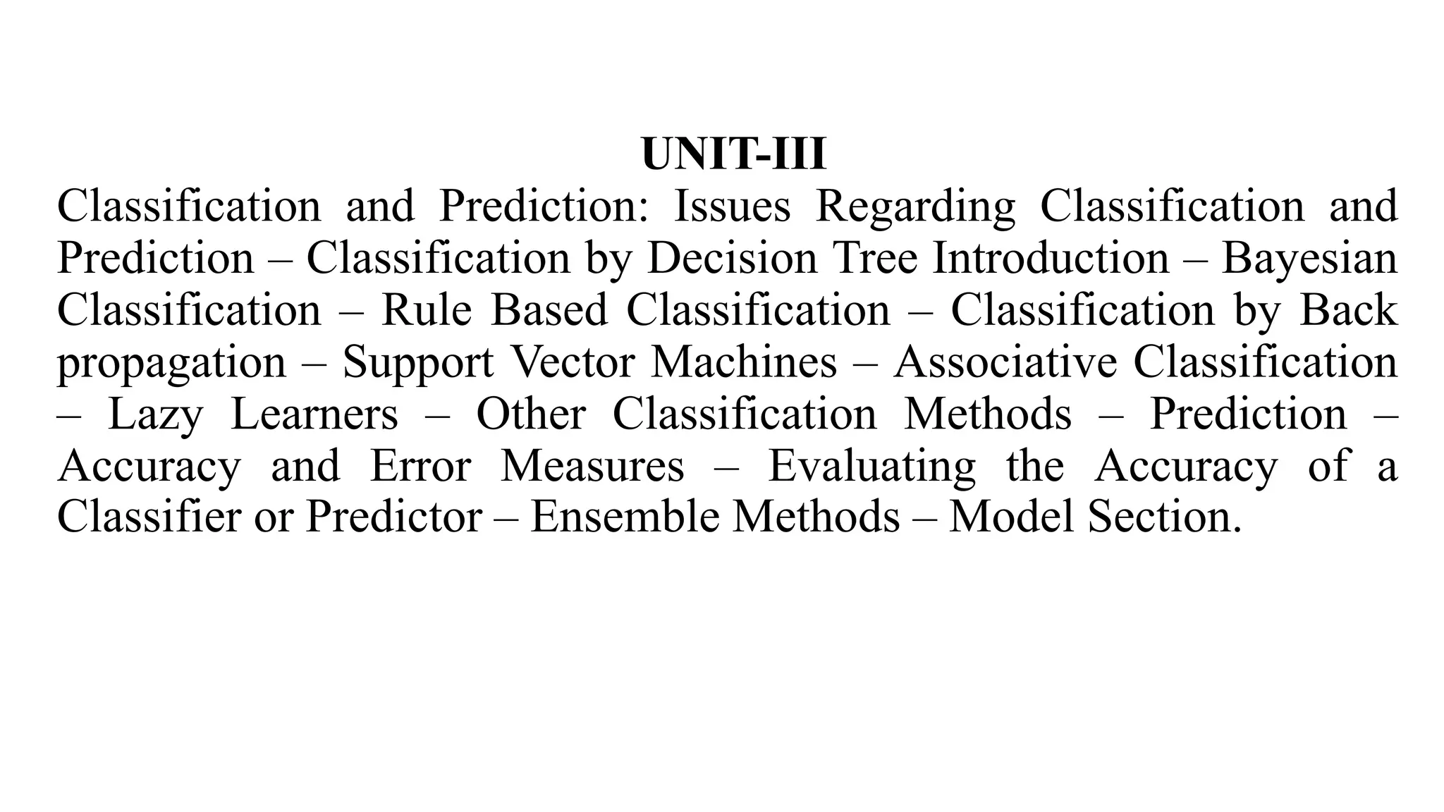 UNIT 3: Data Warehousing and Data Mining | PPTX