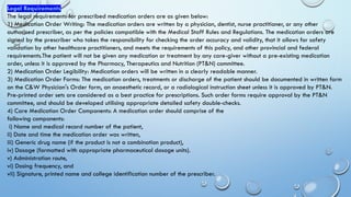 CHAPTER 3(E): PRESCRIBED MEDICATION ORDER | PDF