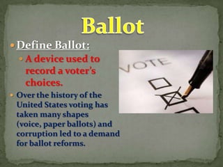 Electoral Process | PPTX