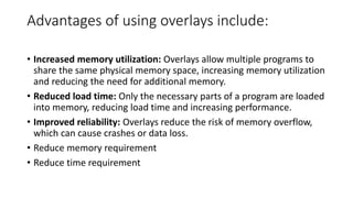 UNIT 3-EXPLAINING THE MEMORY MANAGEMENT LOGICAL AND AND PHYSICAL DATA ...