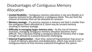 UNIT 3-EXPLAINING THE MEMORY MANAGEMENT LOGICAL AND AND PHYSICAL DATA ...