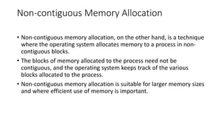 UNIT 3-EXPLAINING THE MEMORY MANAGEMENT LOGICAL AND AND PHYSICAL DATA ...