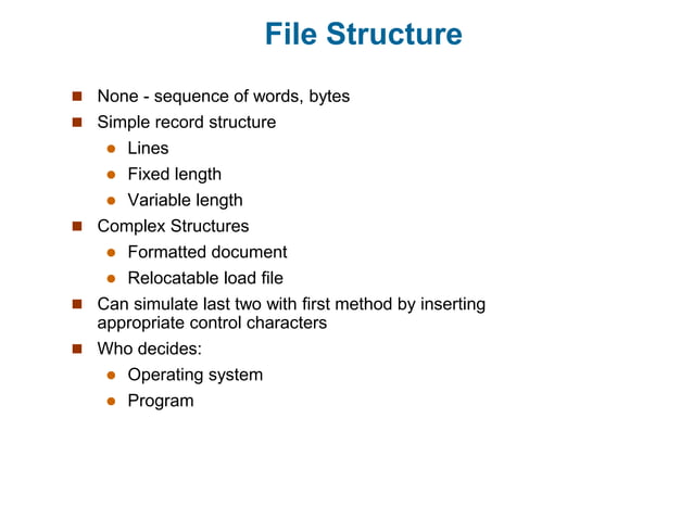 Unit 3 File Management Ppt Operating Systems Computer Software And Applications 8533