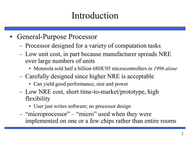 UNIT 3 - General Purpose Processors | PPTX