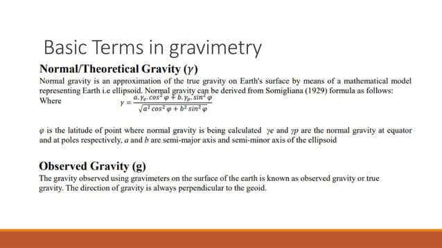 Unit 3-Gravimetry gravity how differ.pptx | Geography | Science