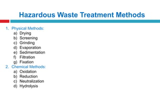 Hazardous Waste Management | PPTX