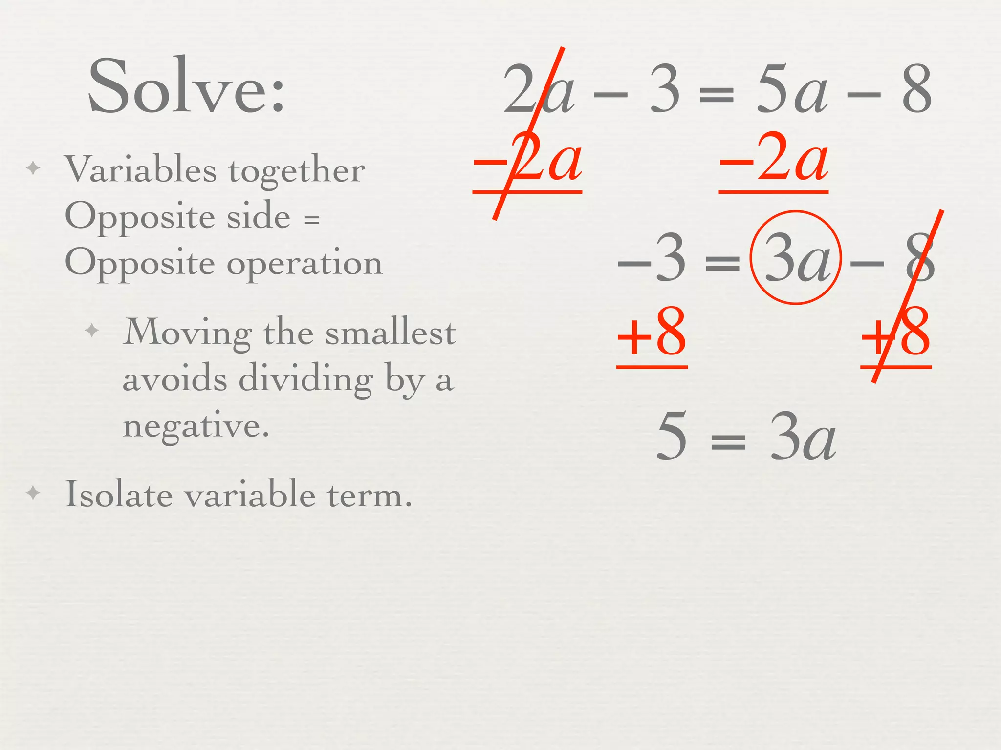 Unit 3 hw 4 - solving equations variable both sides | KEY