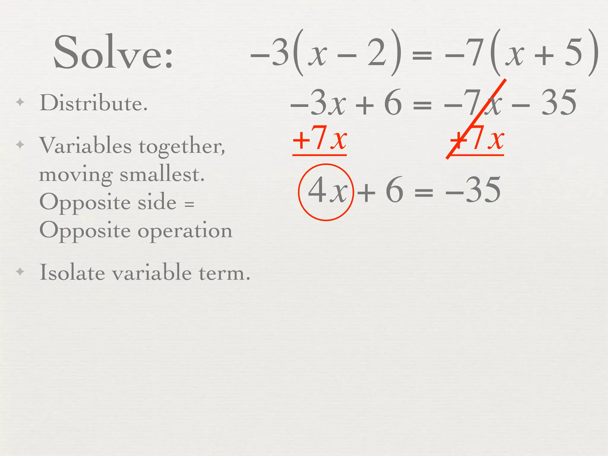 Unit 3 hw 4 - solving equations variable both sides | KEY