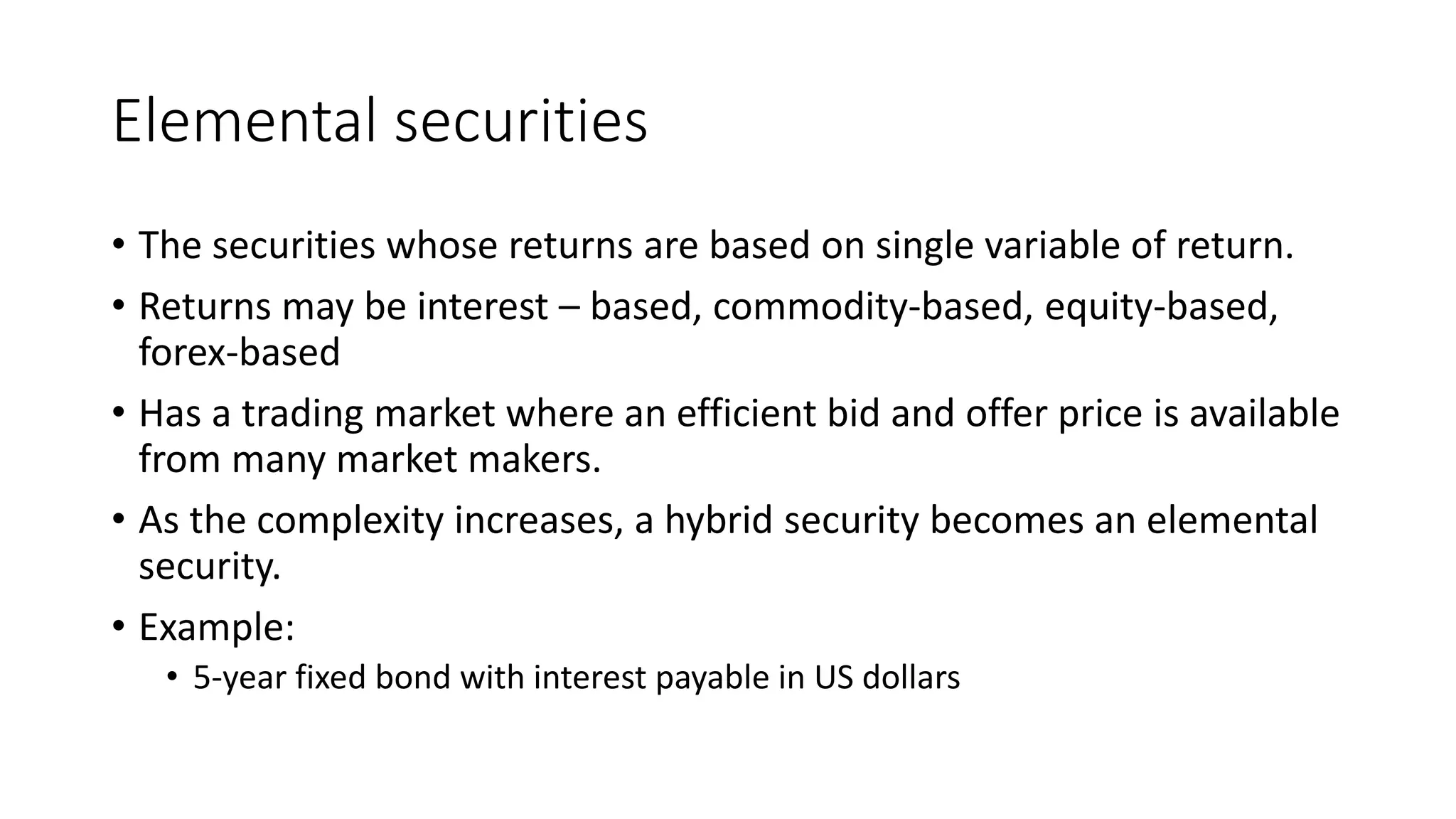 Unit 3 hybrid securities | PPTX