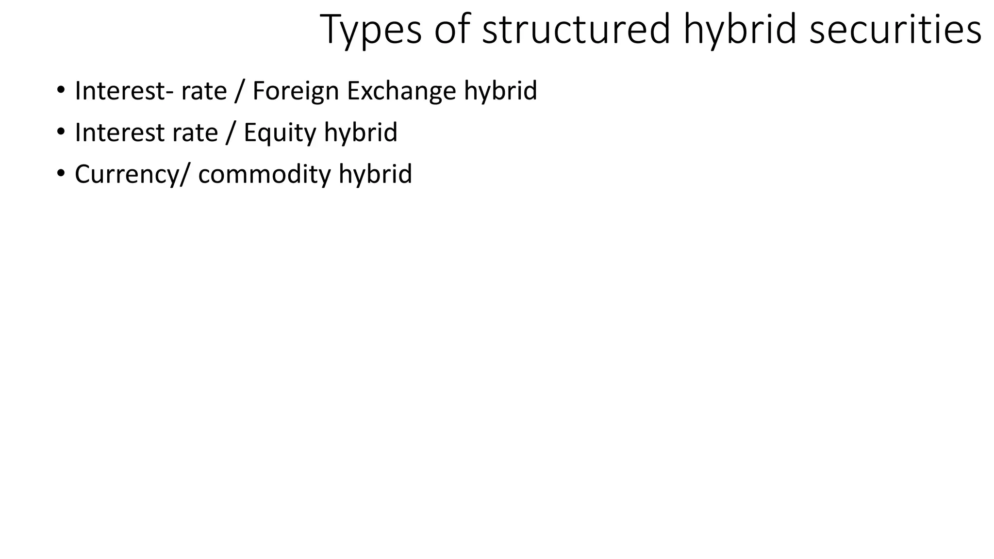 Unit 3 hybrid securities | PPTX