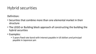 Unit 3 hybrid securities | PPTX