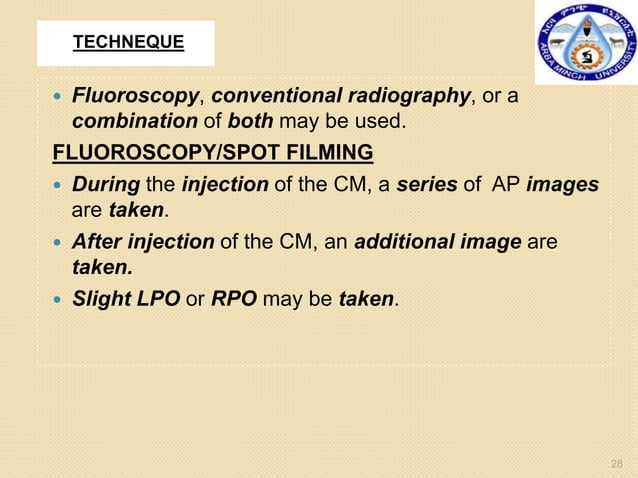 Special radiographic procedure -Hysterosalpingography.pptx | Pregnancy | Reproductive Health