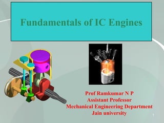 alk basics about IC engines, components and working principles. | PPTX