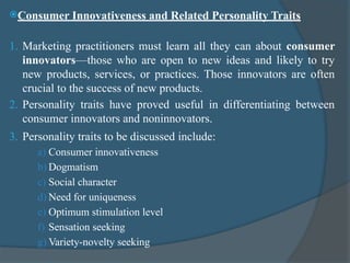UNIT 3 - Individual and Environmental Determinants of Consumer ...
