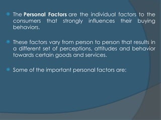 UNIT 3 - Individual and Environmental Determinants of Consumer ...
