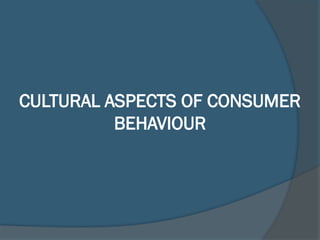 UNIT 3 - Individual and Environmental Determinants of Consumer ...