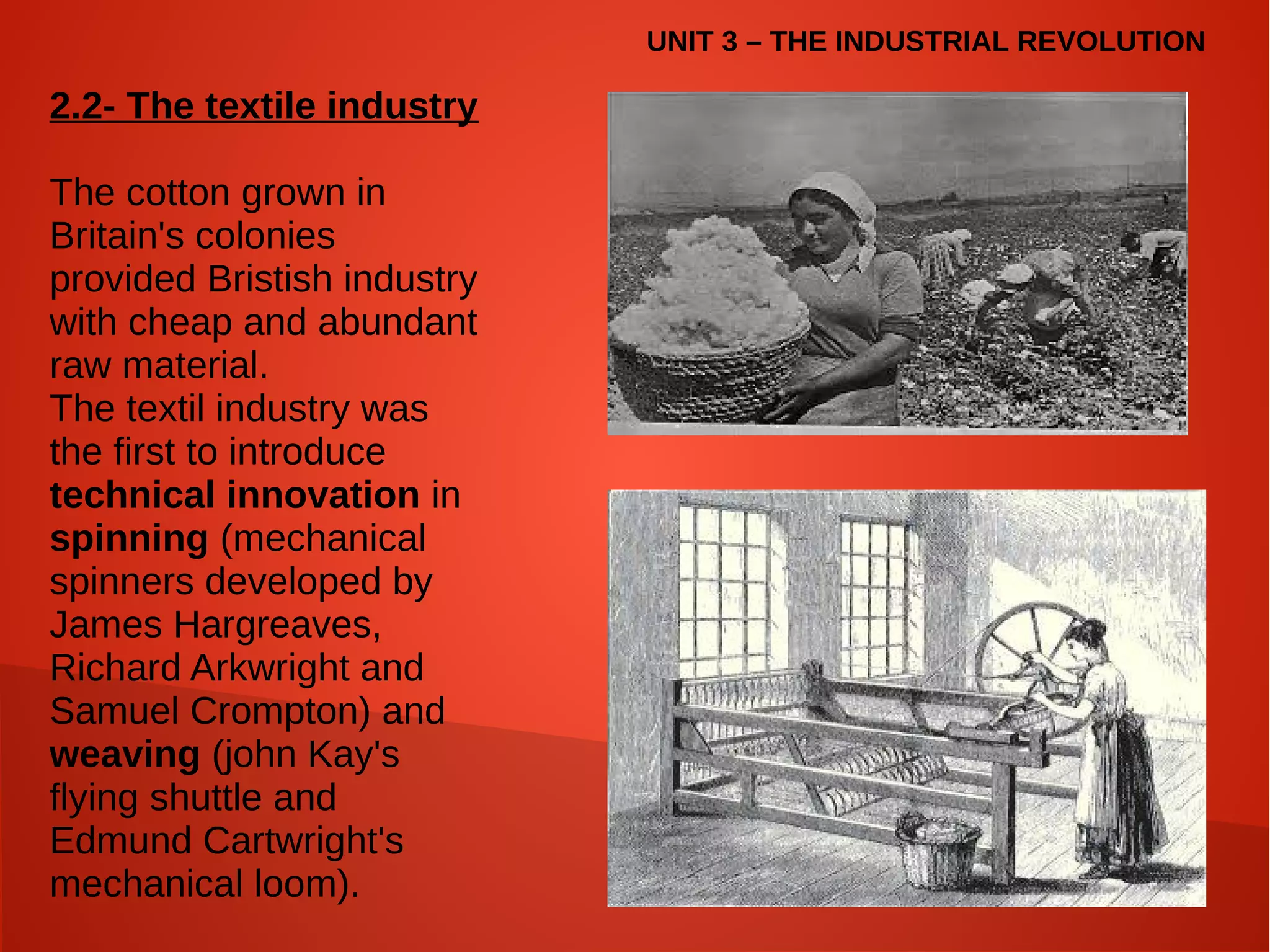 Unit 3- The Industrial revolution | PDF | Land and Farms | Real Estate