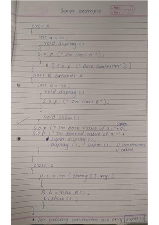 UNIT 3-INHERITANCE AND INTERFACE IN JAVA.pdf