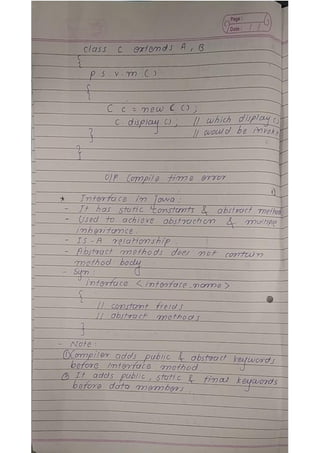 UNIT 3-INHERITANCE AND INTERFACE IN JAVA.pdf