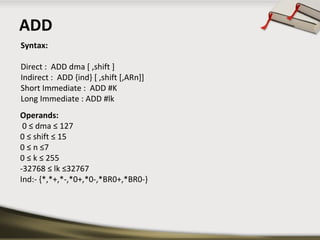Unit 3 Instruction of tms320C5x | PPT
