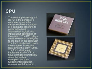 Unit 3- Internal components. | PPT