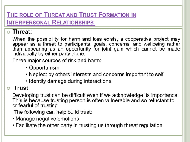 Unit 3 interpersonal skills | PPTX