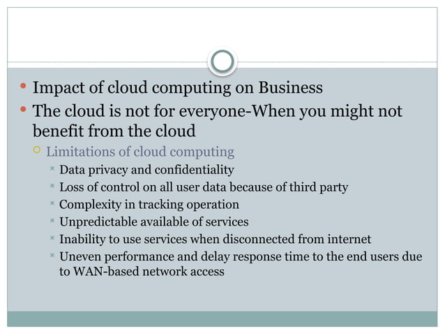 Introduction to Cloud explained the overview. | PPT