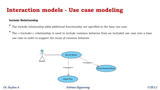 Unit 3 - Lecture 1 - Context Models – Interaction models – Structural models – Behavioral models ...