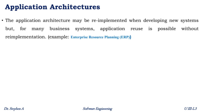 Unit 3 - Lecture 3 - Architectural patterns – Application Architectures.pdf