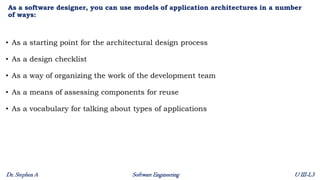 Unit 3 - Lecture 3 - Architectural patterns – Application Architectures.pdf