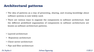 Unit 3 - Lecture 3 - Architectural patterns – Application Architectures.pdf
