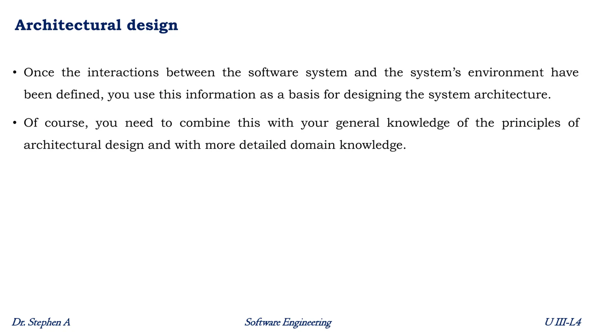 Unit 3 Lecture 4 Object Oriented Design Using Uml Pdf