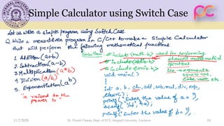 Unit 3 Lecture Notes on Programming | PPT