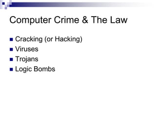 BTEC National in ICT: Unit 3 - Legal Constraints | PPTX