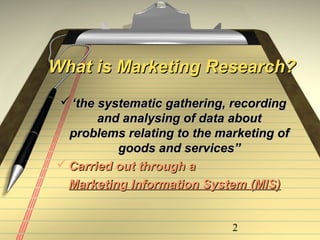 Unit 3 - Marketing Research | PPT