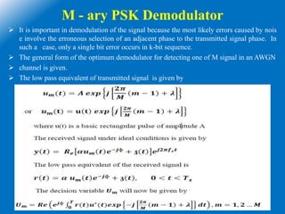 EC 8395 - Communication Engineering - Unit 3 m - ary signaling | PDF